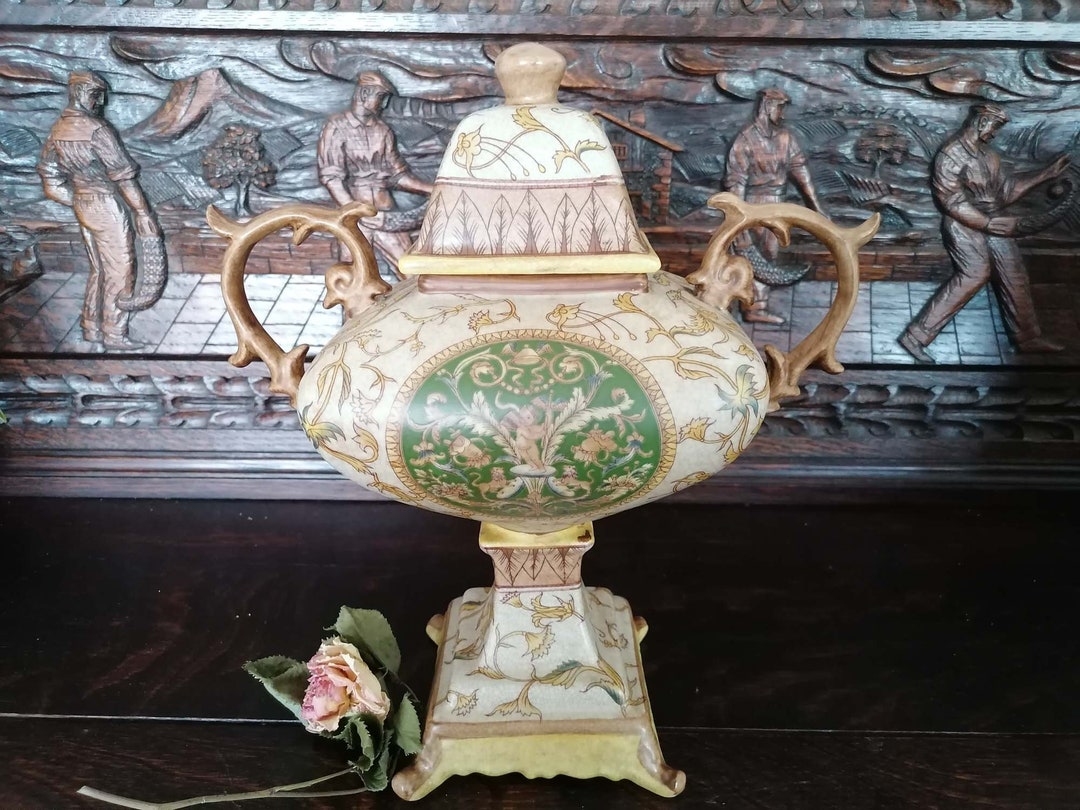 Vintage Porcelain Pot, Trophy, Vintage Ceramics, Vintage Pot Collection ...