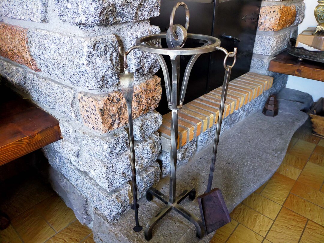 Old Series of Cast Iron Fireplace Tools Fireplace Tools - Etsy