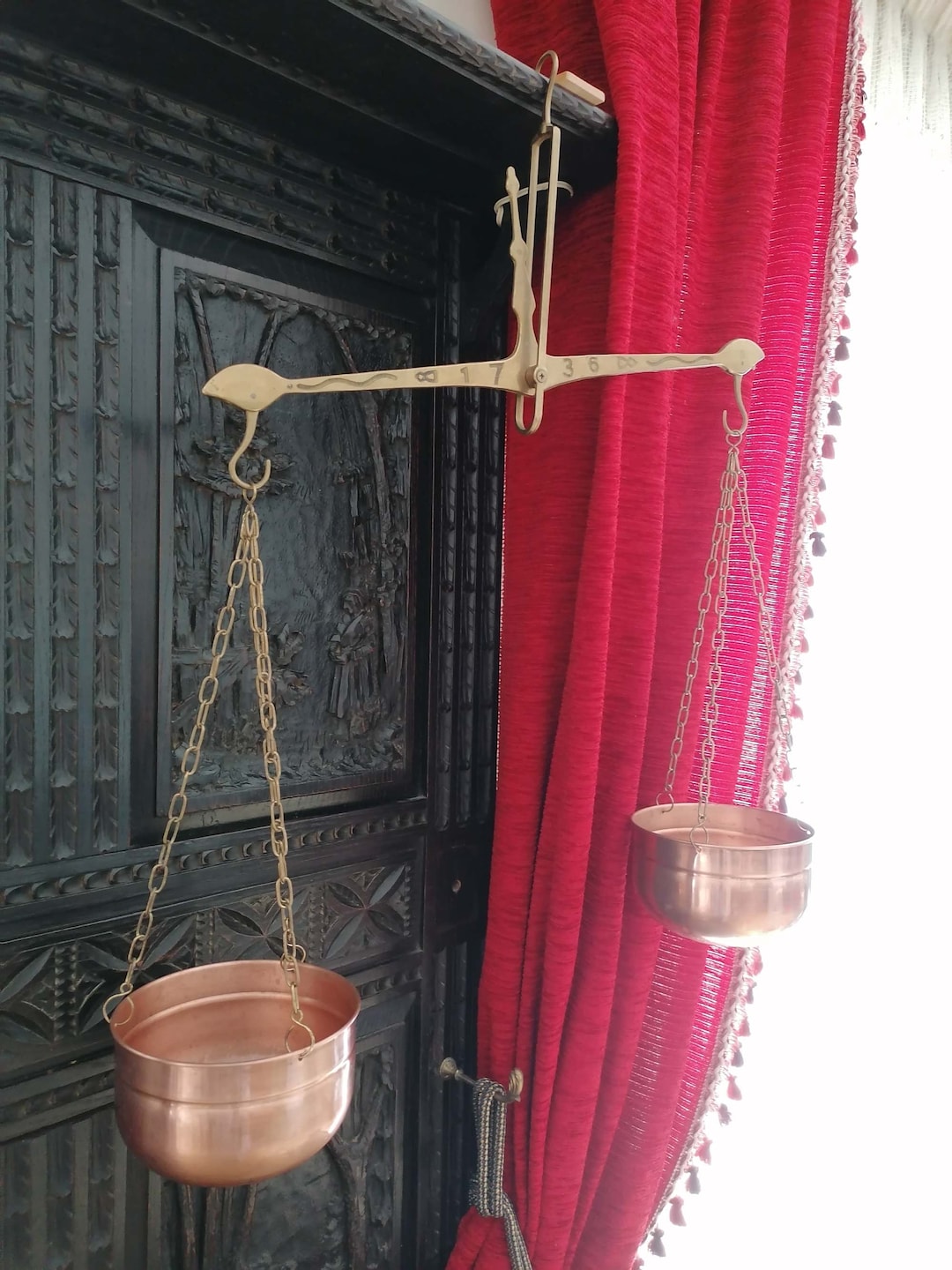 Vintage Nautical Balance, Antique Balance Pendant Decoration. Pharmacy ...