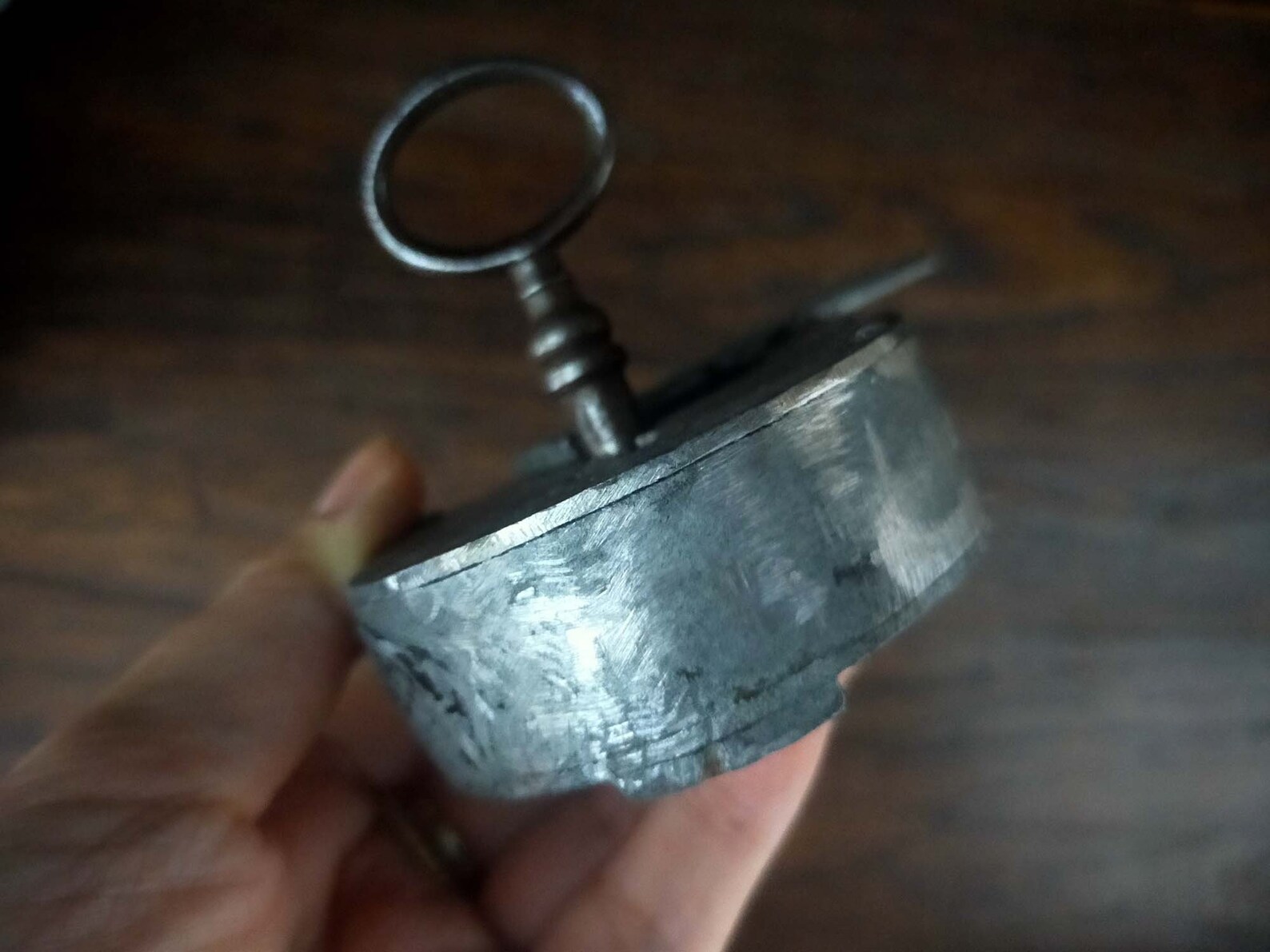 Vintage Rustic French Padlock, Riveted Metal Padlock, With Its Original ...
