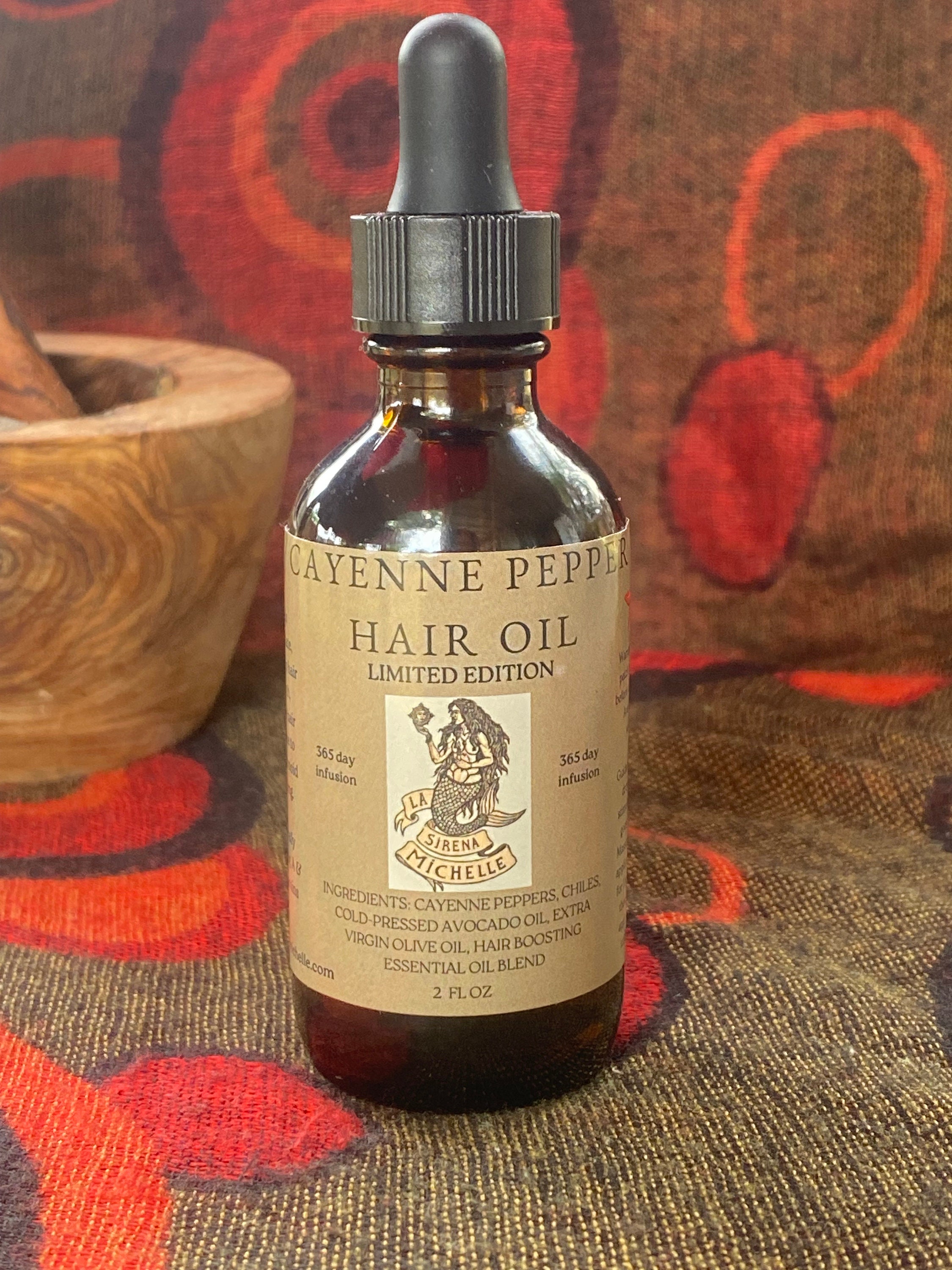 Cayenne Pepper Hair Oil/ Stimulate Hair Follicles/potent Hair Oil ...