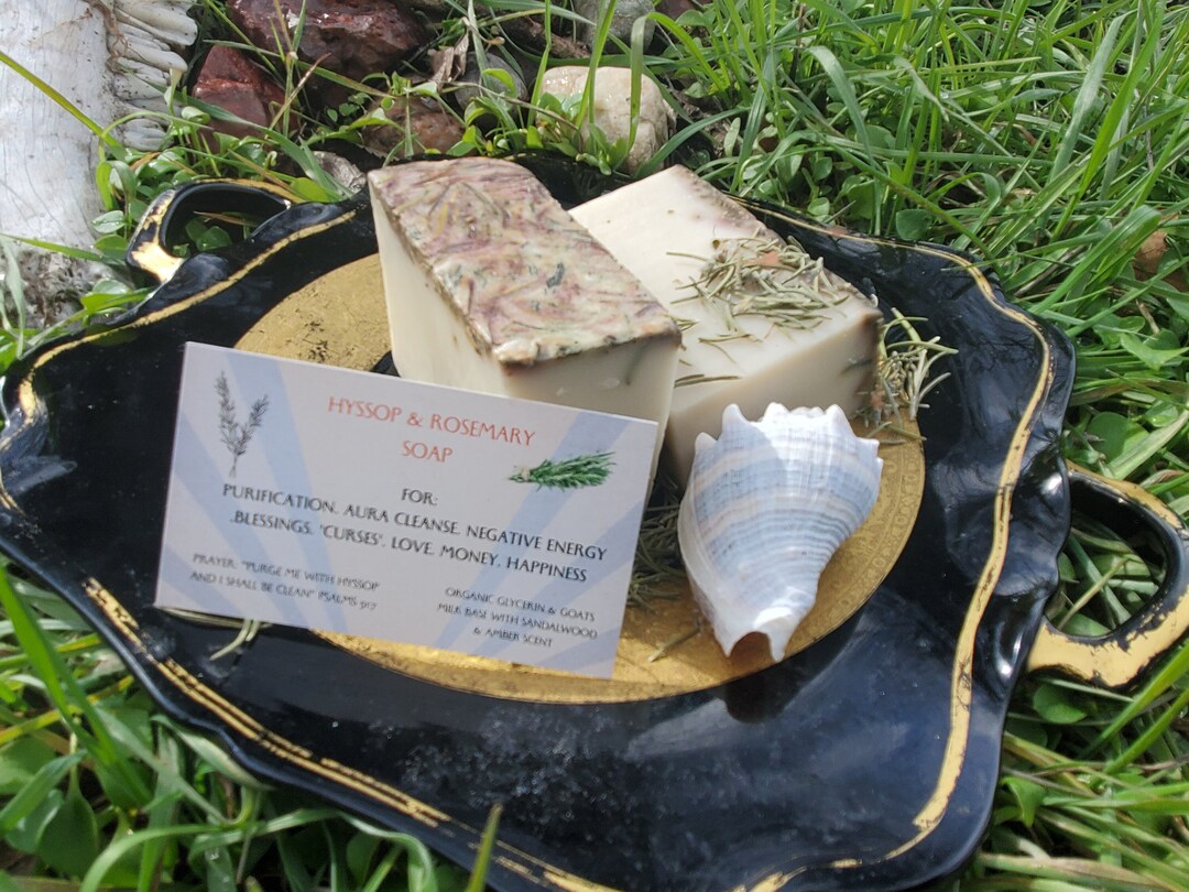 Natural HYSSOP & ROSEMARY SOAP/ Spiritual Healing Soaps/biblical Soap ...