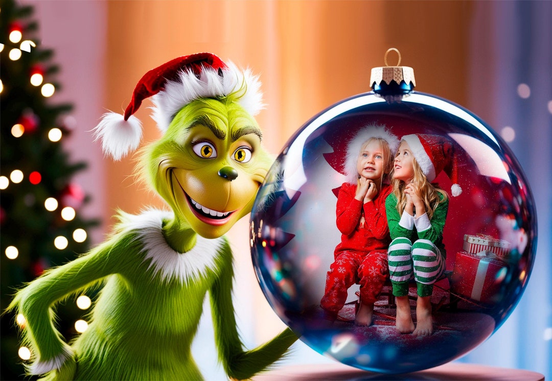 Grinch Christmas Snowglobe Photo Insert for Composite Photography ...
