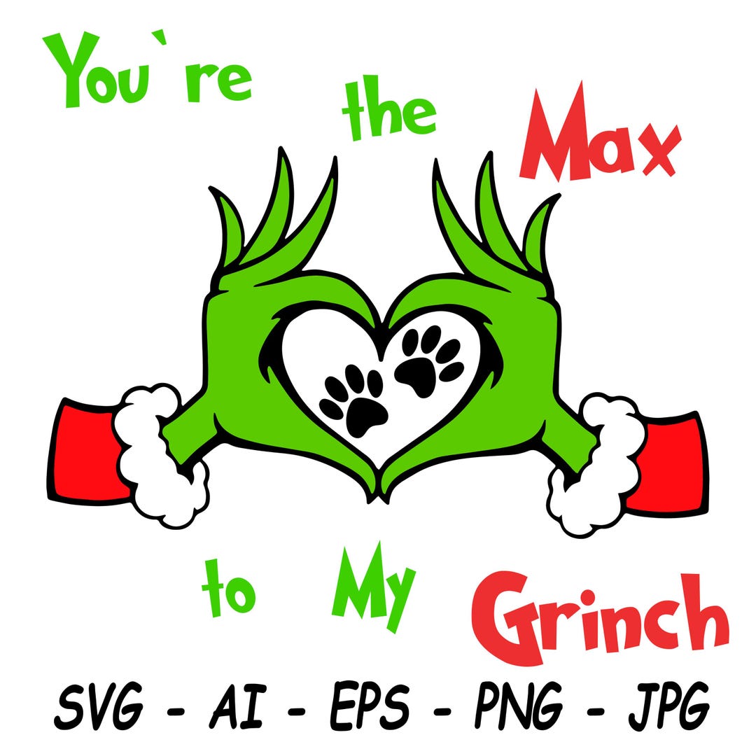 Sinal de amor de Natal PNG Natal Grinch SVG Presente para o Natal ...