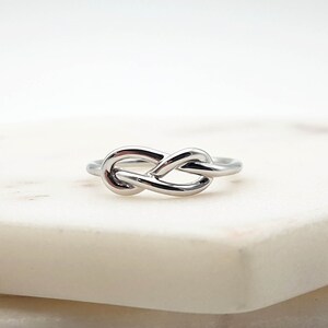 925 Sterling Silver Infinity Knot Ring | Infinity Love Knot Ring ...