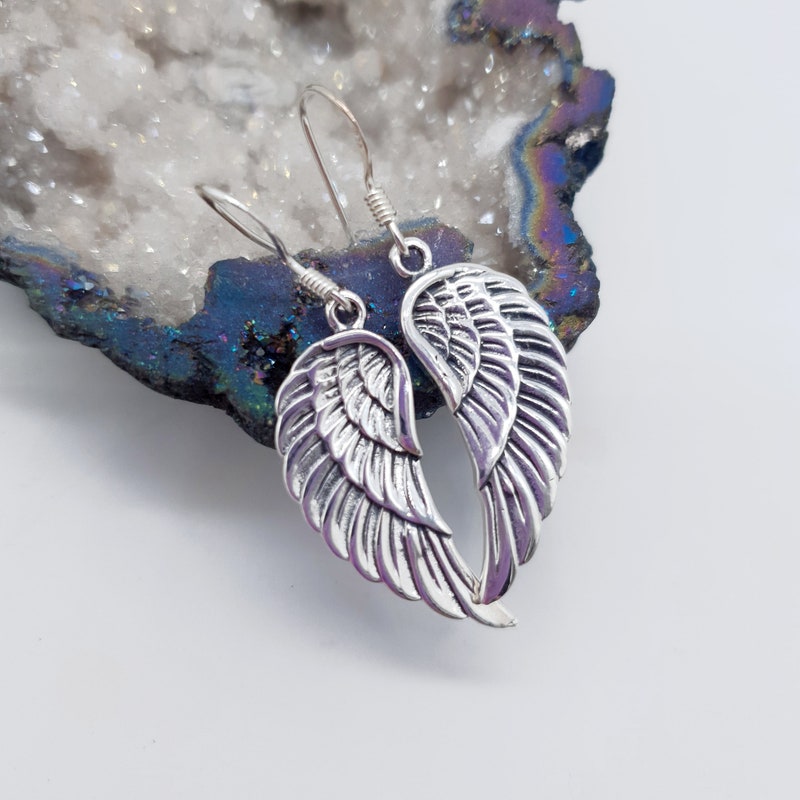 Angel Wing Earrings - Etsy