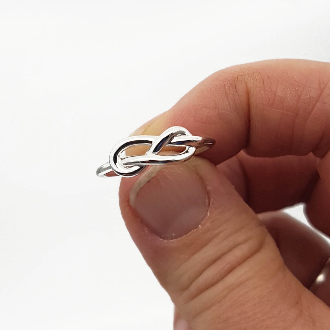 925 Sterling Silver Infinity Knot Ring | Infinity Love Knot Ring ...