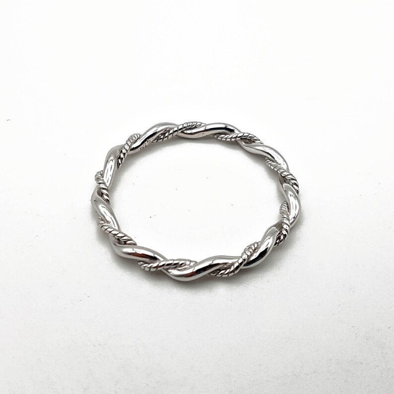 925 Sterling Silver Twist Ring | Womens Silver Stacking Ring | Cute ...