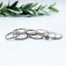 Sterling Silver Stacking Rings | Womens Silver Ring Set | Stackable ...