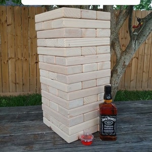 Large Wood Jello Shot Tower Game With 1-2-or 3 Cup Holders - Etsy