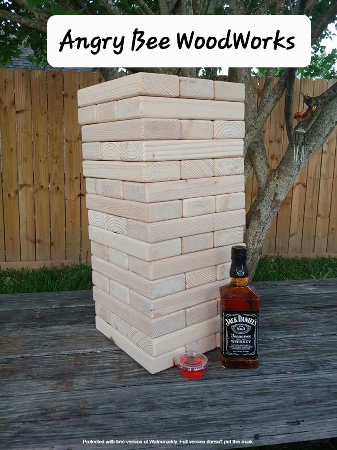 Large Wood Jello Shot Tower Game With 1-2-or 3 Cup Holders - Etsy