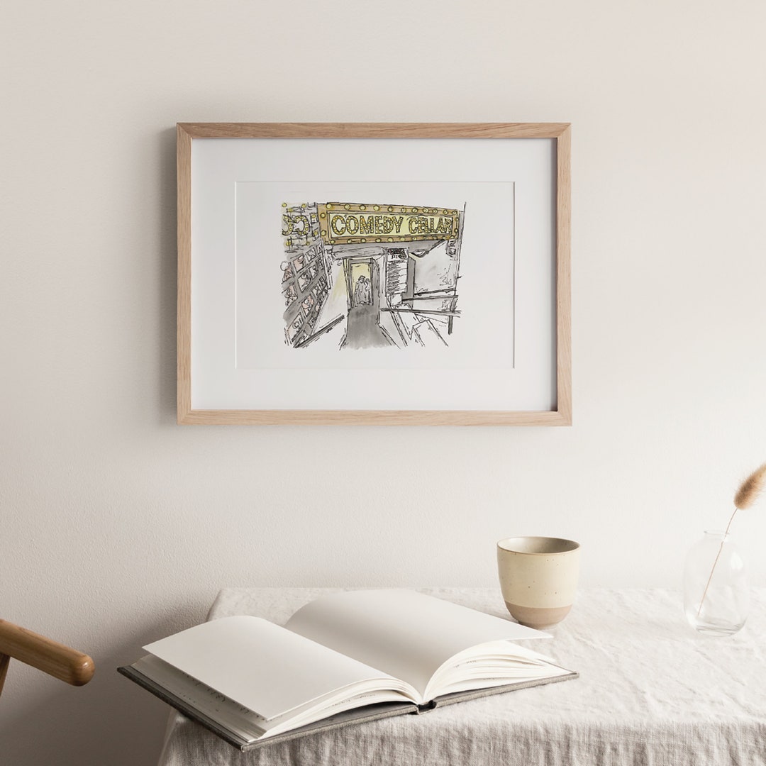 Comedy Cellar Print | Greenwich Village Print | NYC Illustrated Wall ...