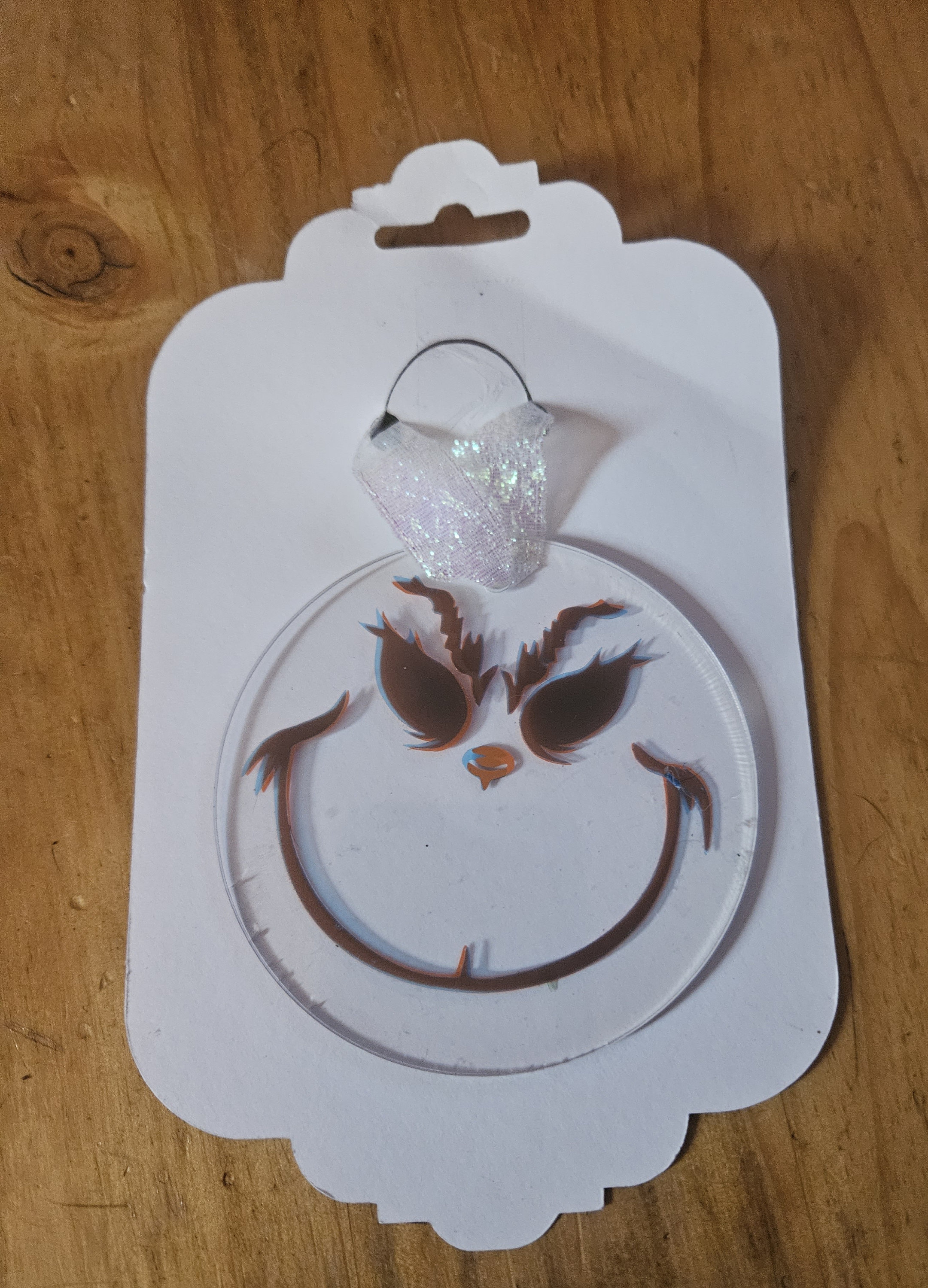 Flat Round Circle Christmas Ornaments - Etsy