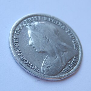 1897 Silver Threepence Coin - Etsy