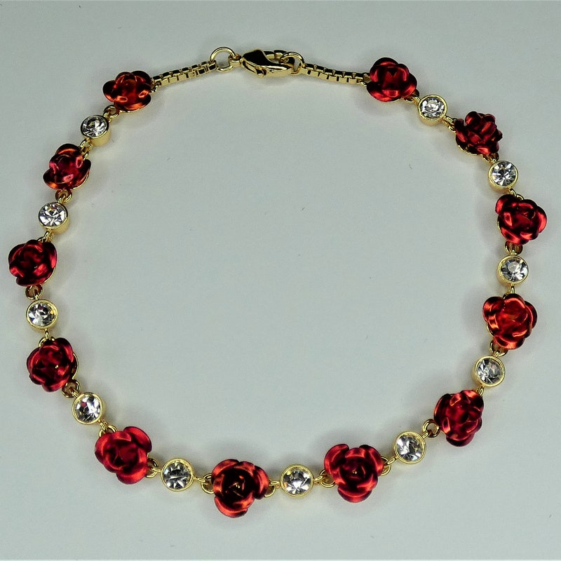 Rose Bracelet - Etsy