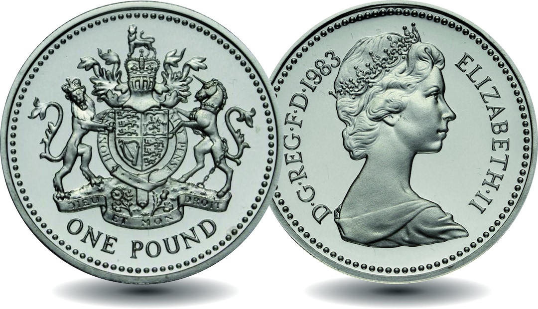 First Silver Proof One Pound Coin 1983 - Etsy