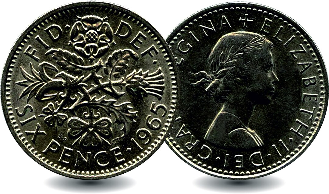 1965 Sixpence Coin 60th Birthday Gift - Etsy