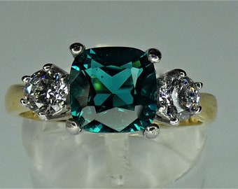 THLR-1847 Mt St Helens Lavender Purple Helenite Trillion Bezel Set ...