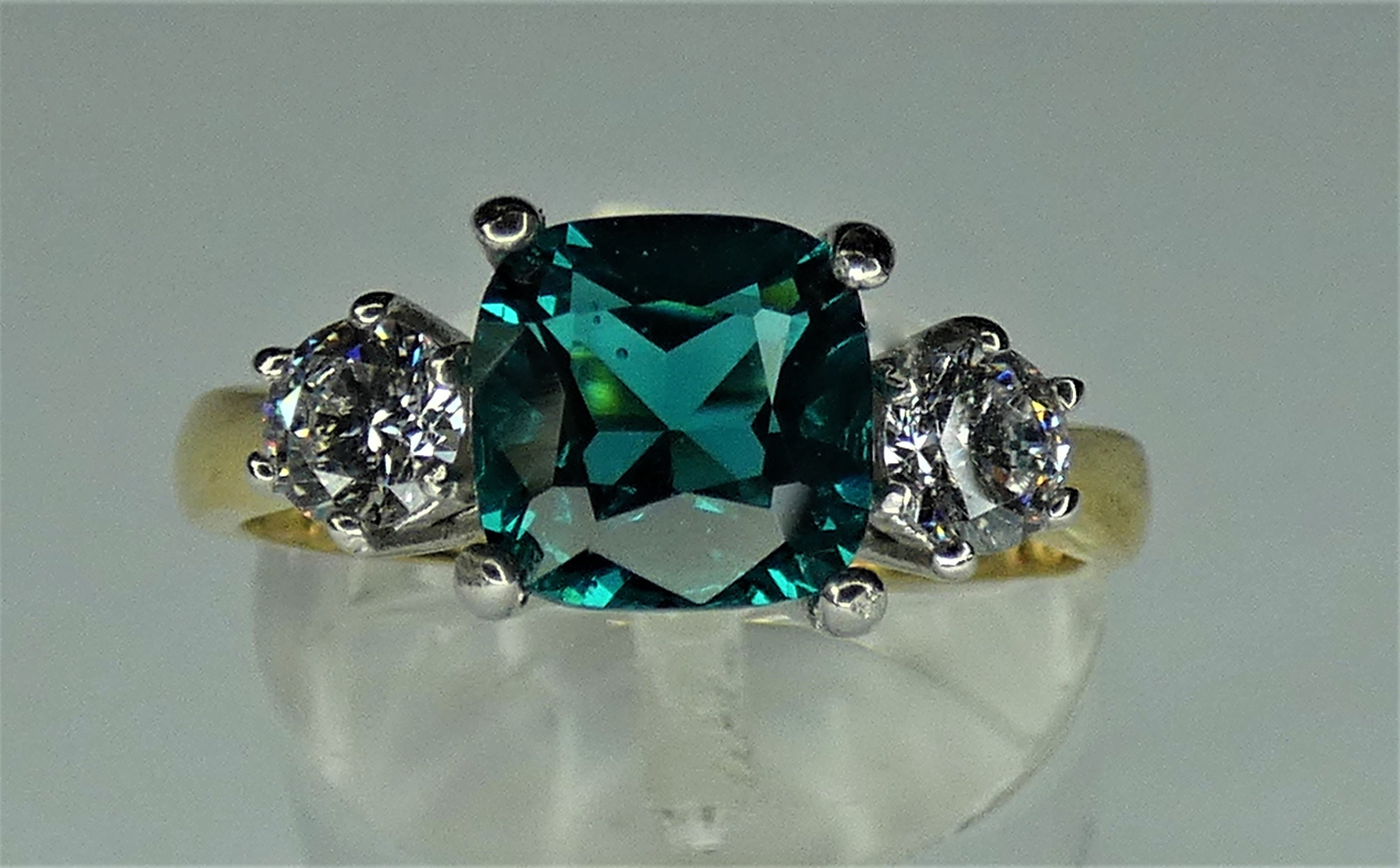 Genuine Helenite Silver Ring - Etsy UK