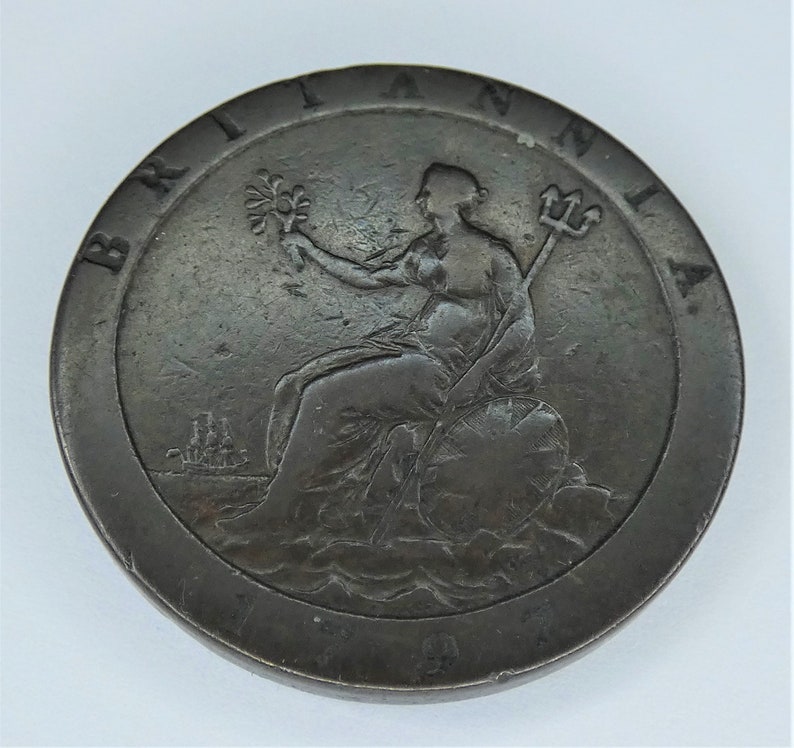 First English Copper Penny 1797 Made in London - Etsy