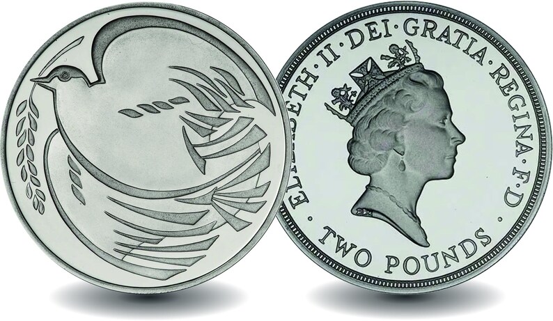 1995 Silver 2 Pound Coin 30th Birthday Gift - Etsy