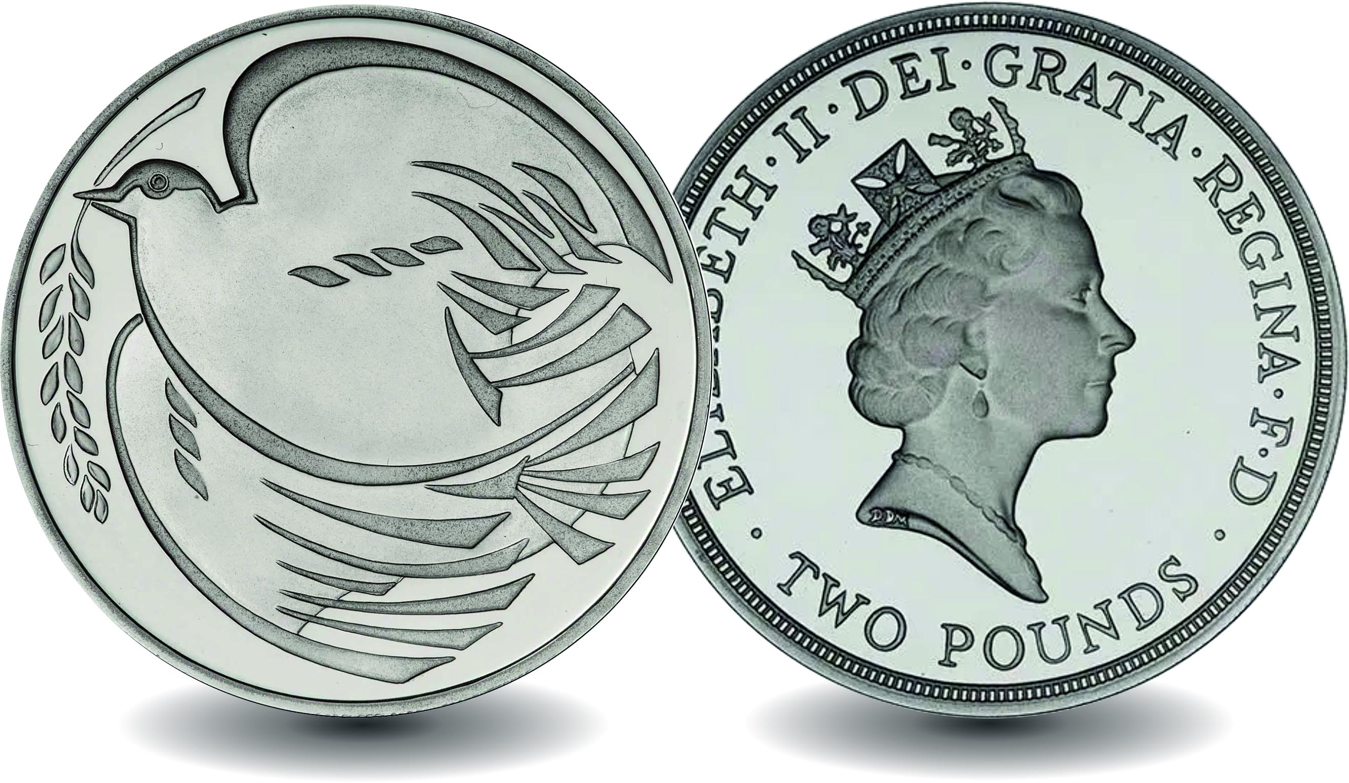 1995 Silver 2 Pound Coin 30th Birthday Gift - Etsy