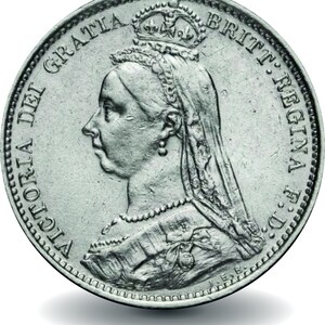Victoria 1887 Silver Shilling Coin Made in London - Etsy