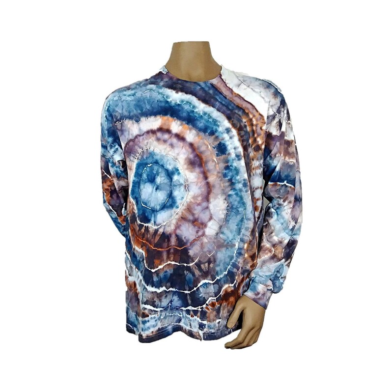 Geode Tie Dye Long Sleeve Shirt Psychedelic T Shirt Boho - Etsy