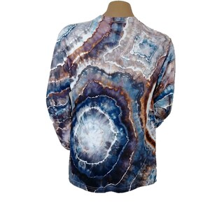 Geode Tie Dye Long Sleeve Shirt, Psychedelic T Shirt, Boho Clothes Men ...