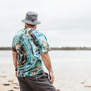 Geode Tie Dye Shirt, Psychedelic Clothing, Tye Dye Shirt, 50th Birthday ...