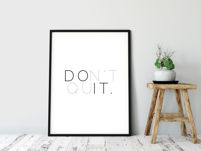 Quote Print Quote Poster Positive Print Minimalist Poster - Etsy