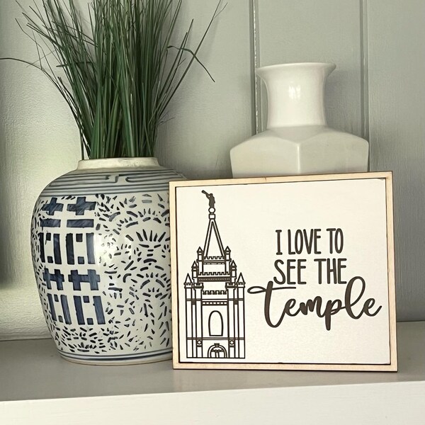 Temple Wood Sign - Etsy