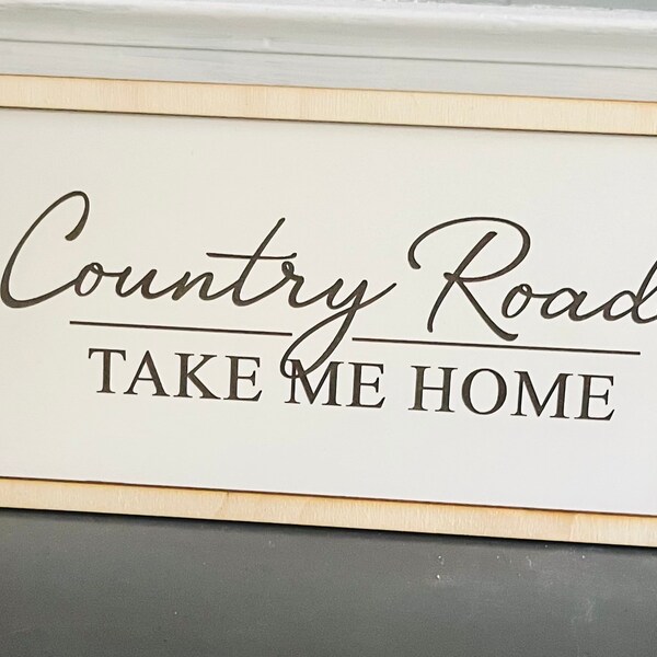 Country Road Sign - Etsy