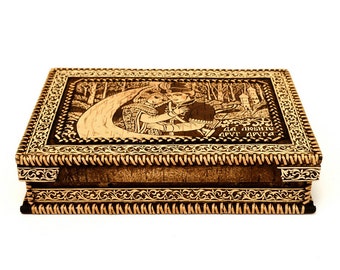 Wood Document Storage Box | Etsy