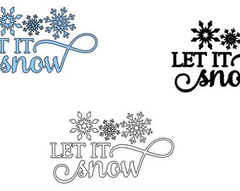 Let It Snow Window Decal - Etsy