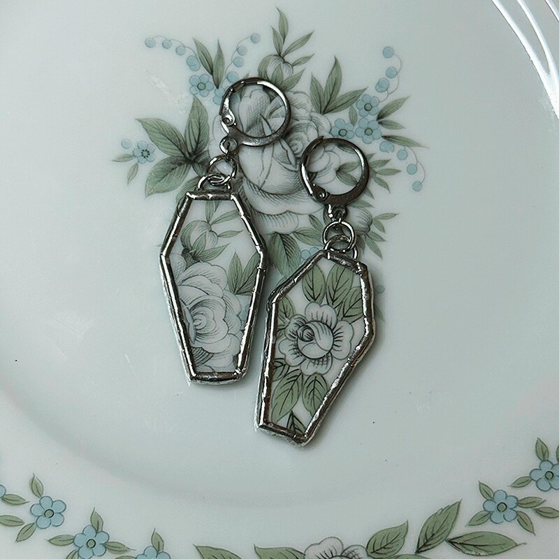 Broken China Earrings - Etsy