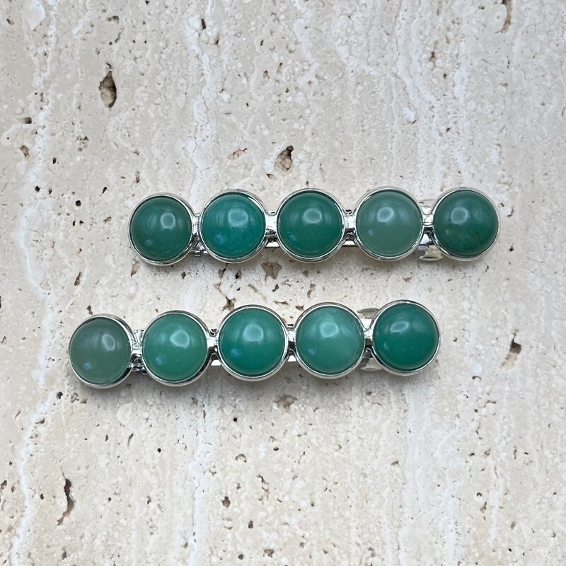 Green Barrette - Etsy
