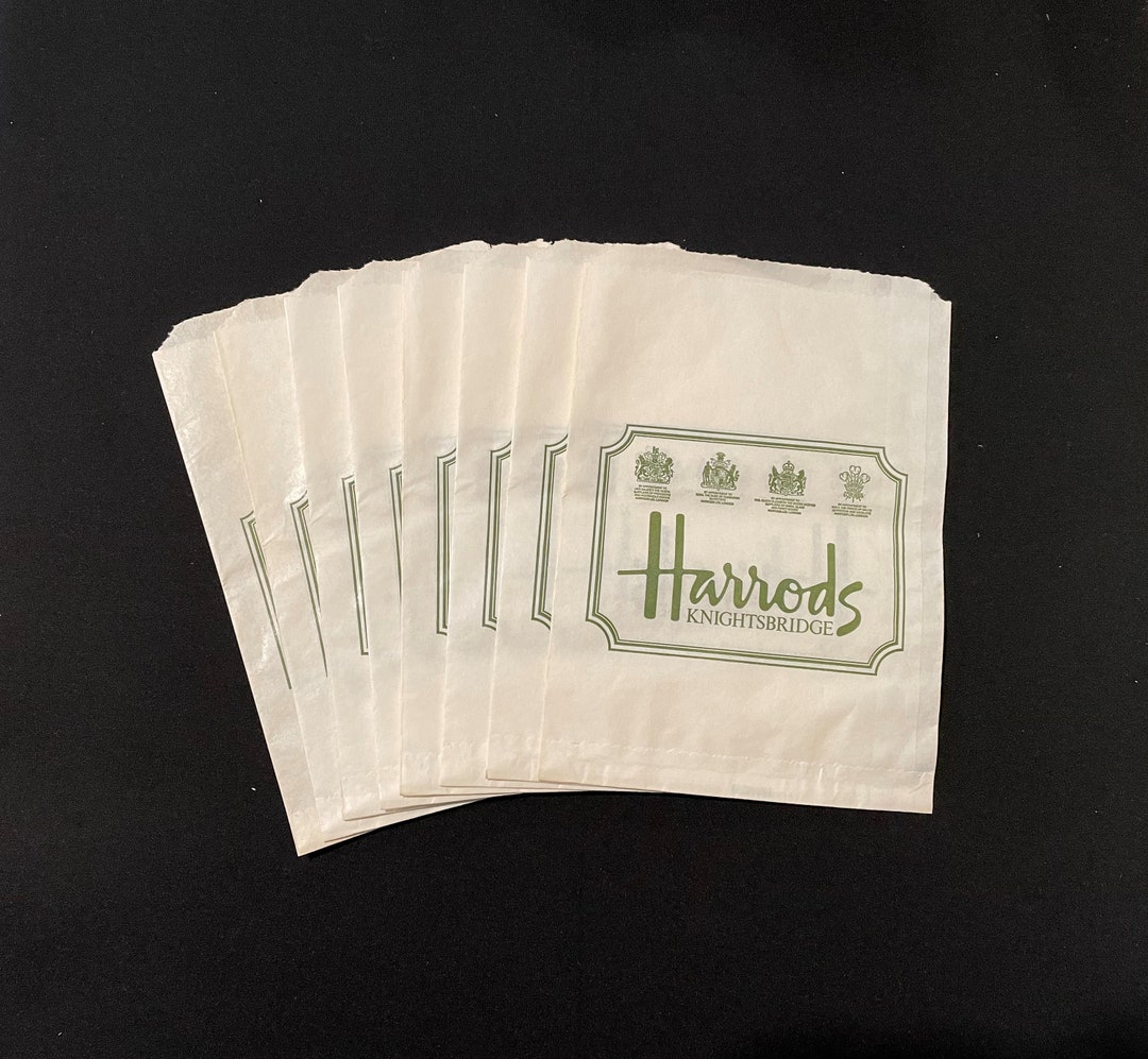 Harrods Knightsbridge Small Paper Merchandise Bag for Purchase, 8 1/2 ...
