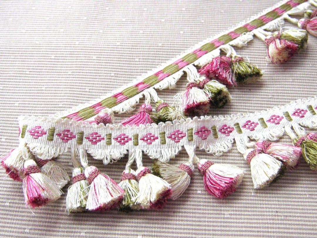 Robert Allen Tassel Trim, Berget in Pink Citrus - Etsy