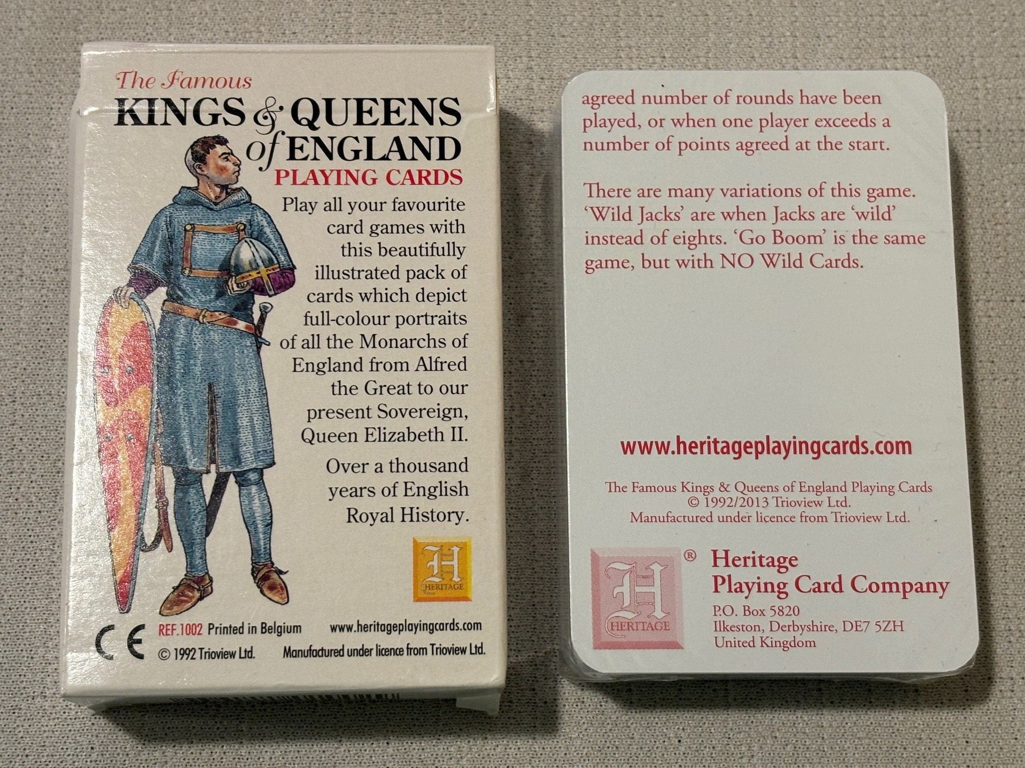 The Famous Kings and Queens of England Playing Cards by Heritage Card ...