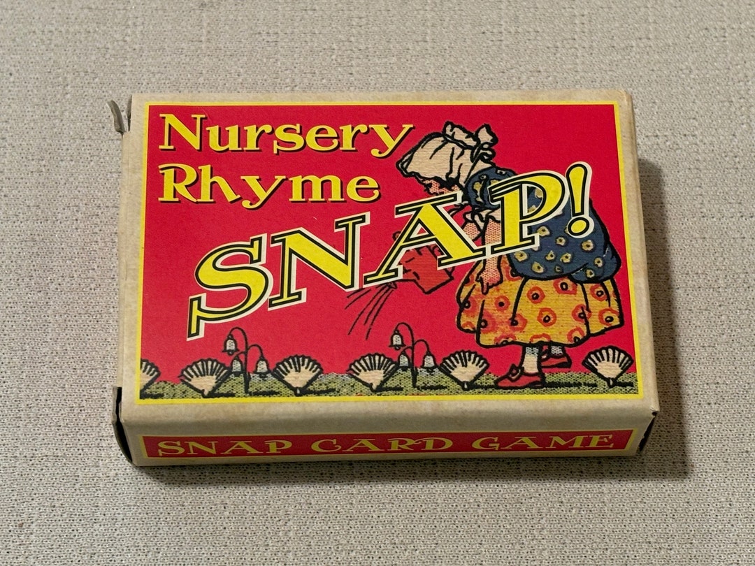 Nursery Rhyme Snap Card Game - Etsy