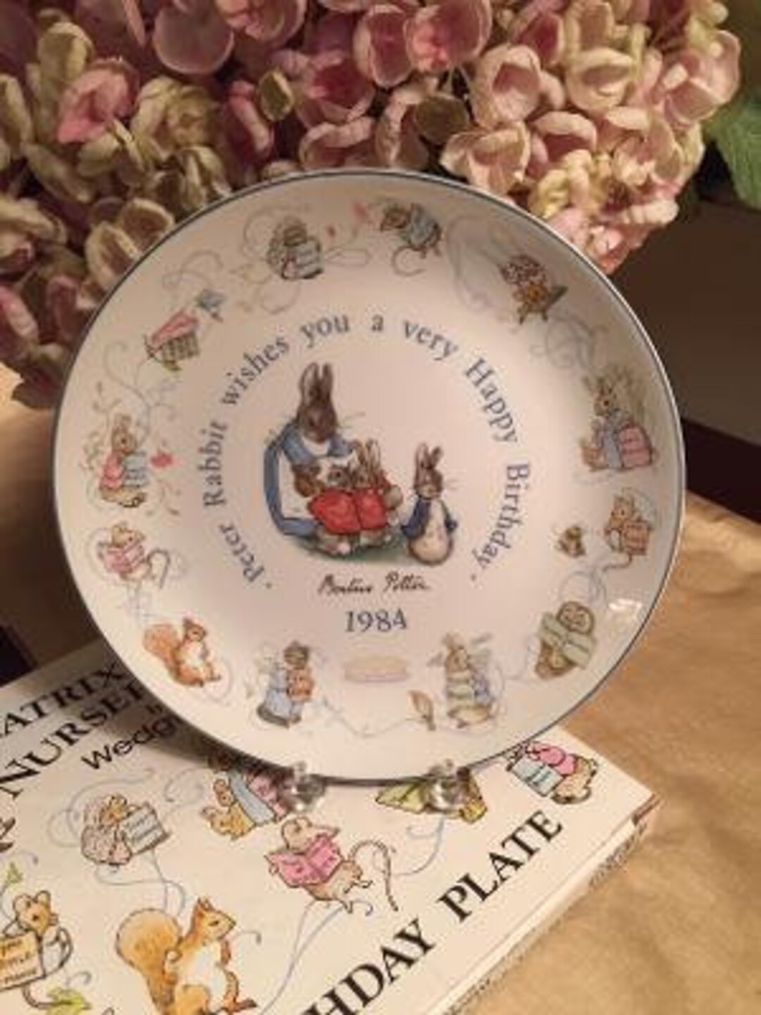 Peter Rabbit Ceramic Birthday Plate Designed by Beatrix Potter for ...