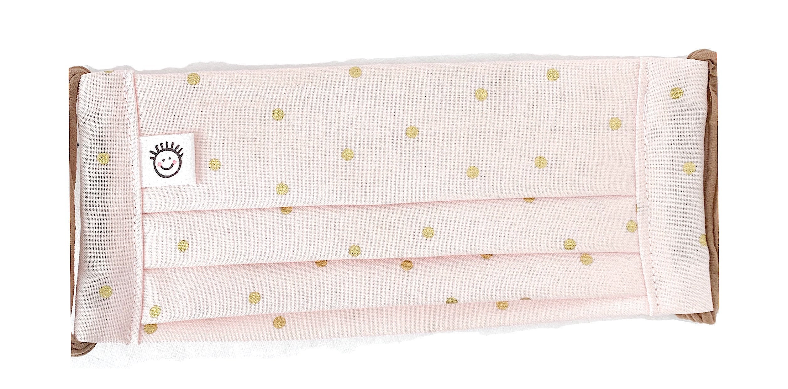 Pretty in Pink With Shimery Gold Specks Face Mask With Nose Wire ...