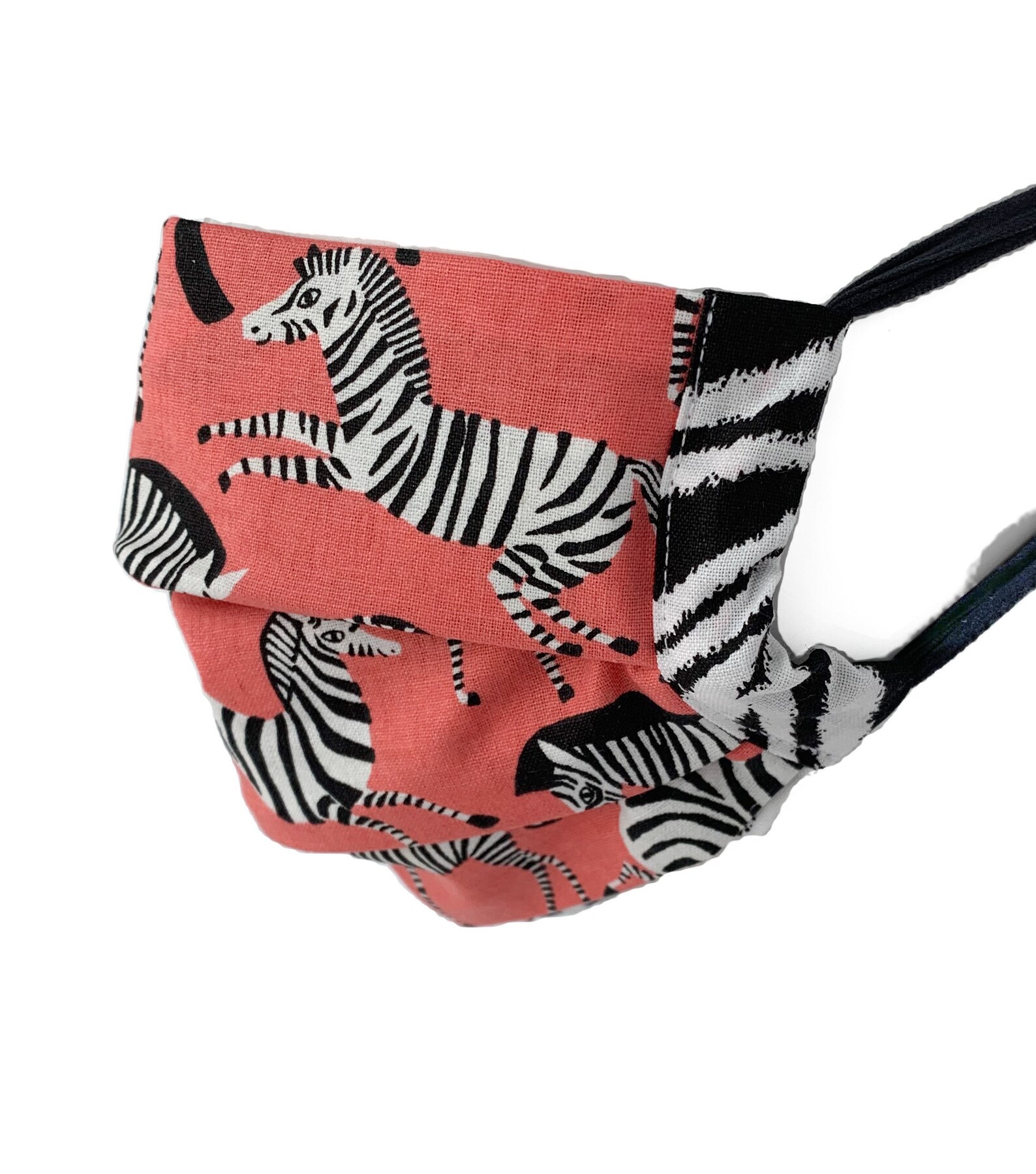 Zebras Galore! Peachy Pink and Black Fun Face Mask for Pediatric Nurses ...