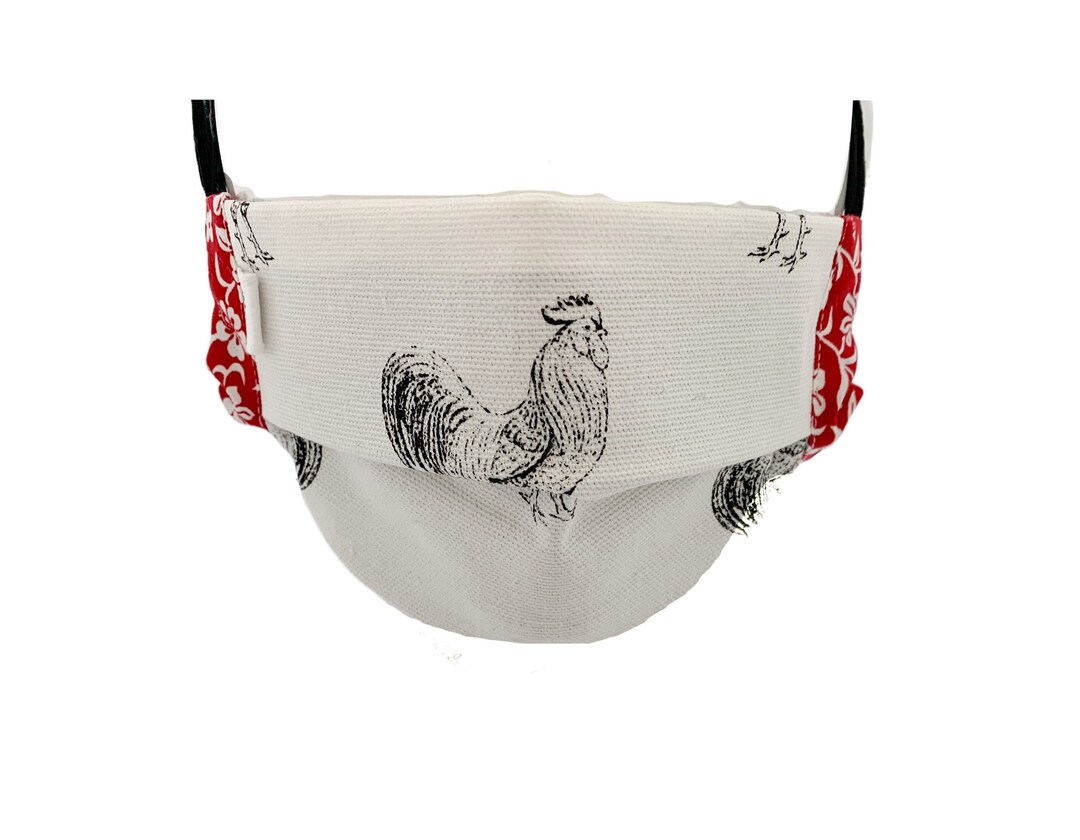 Hawaiian Chickens! Face Mask With Nose Wire, Filter Pocket & Choice of ...