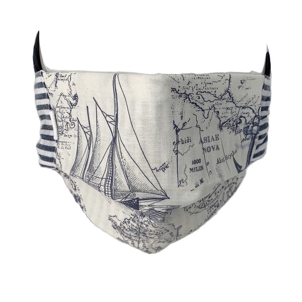 Nautical Face Mask - Etsy