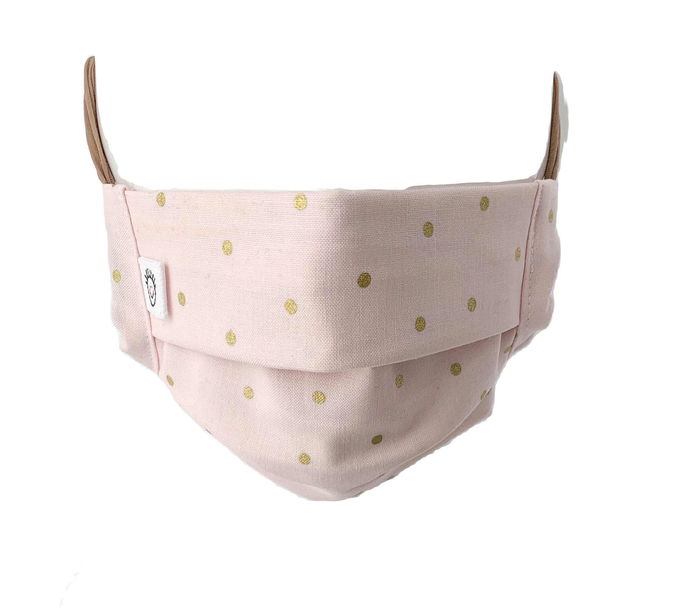 Pretty in Pink With Shimery Gold Specks Face Mask With Nose Wire ...