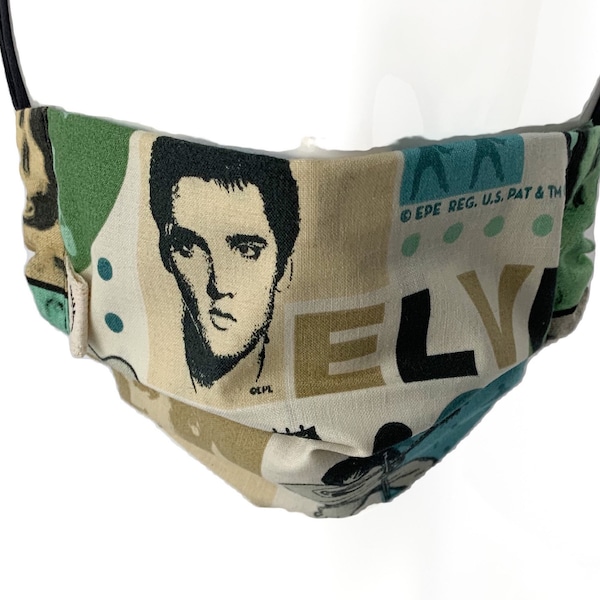 Elvis Face Mask - Etsy