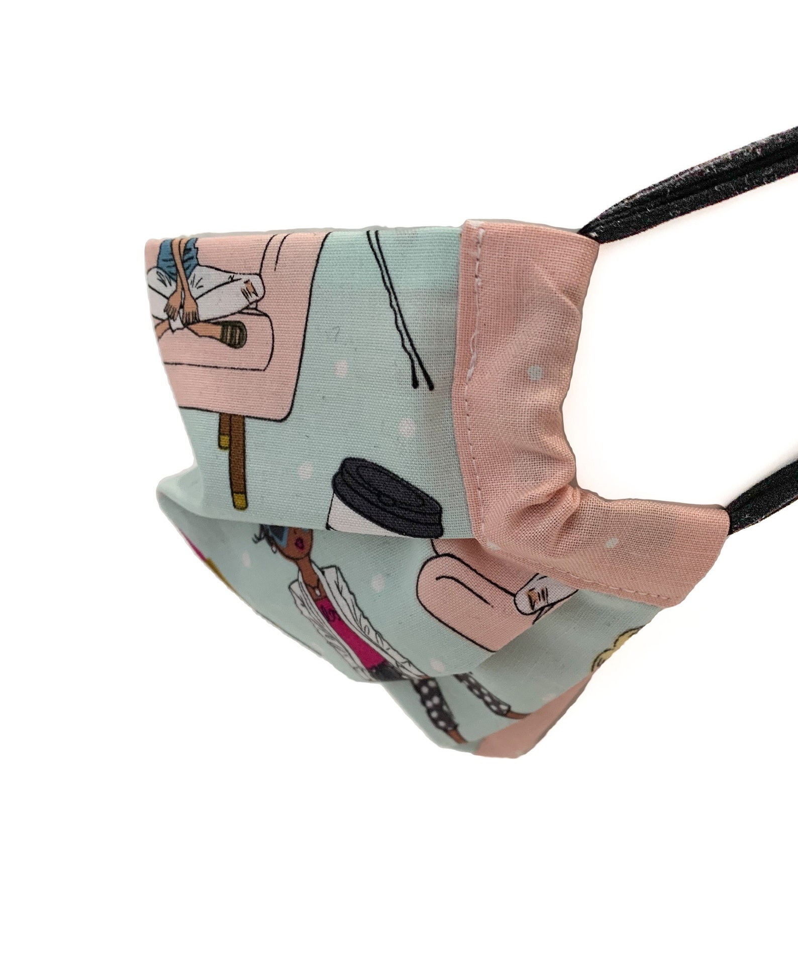 Sassy Girls Face Mask With Nose Wire and Filter Pocket - Etsy