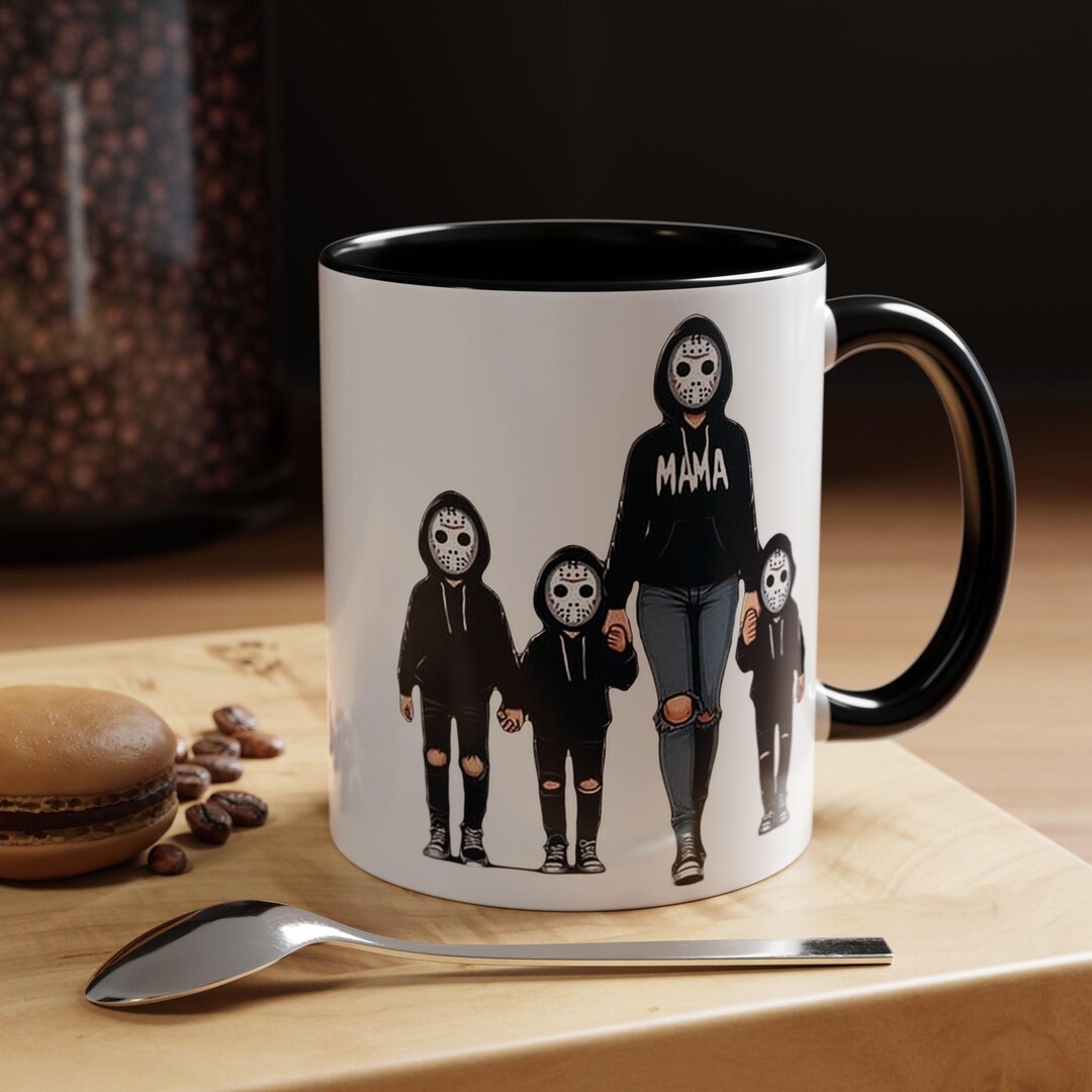 Halloween Mother and Kids Accent Coffee Mug (11, 15oz) | Jason Masks ...